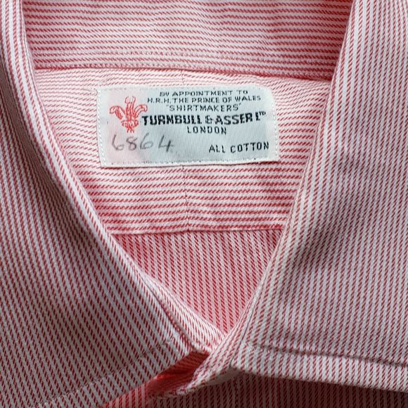 Turnbull & Asser | Shirts | Mens Turnbull Asser Red And White Striped ...